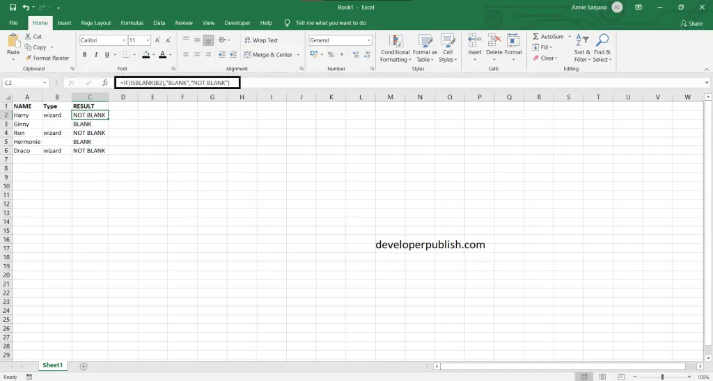 How To Find Blank Cells In Microsoft Excel Developer Publish