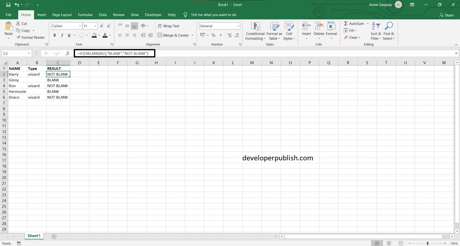 How To Find Blank Cells In Microsoft Excel Developer Publish