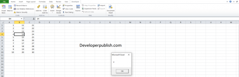How to Get Active Cell Column and Row in Excel VBA?