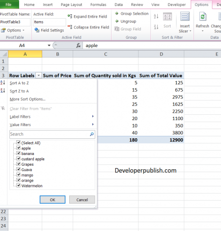 Pivot Table in Excel - A Beginners Guide for Excel Users