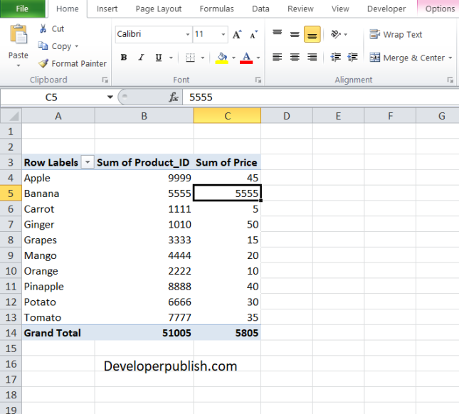 How to Refresh a Pivot Table in Excel? - Excel Tutorials
