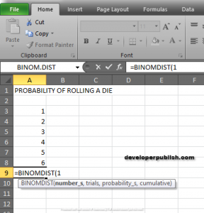 How to use BINOM.DIST function in Excel? - Developer Publish
