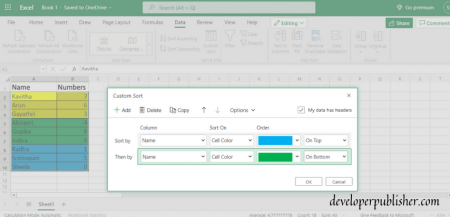 How to Sort By Color In Excel ? MIcrosoft Excel Tutorials