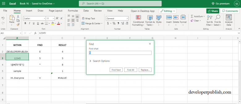 How to use FIND Function in Excel? - Developer Publish
