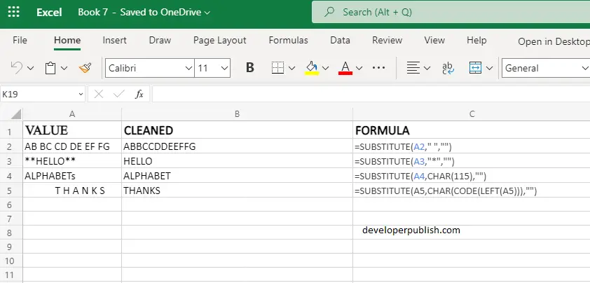 How To Use CHAR Function In Excel Developer Publish