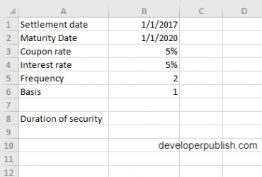 How to use MDURATION function in Excel? - Developer Publish