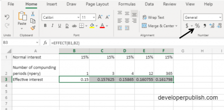 How to use EFFECT function in Excel? - Developer Publish