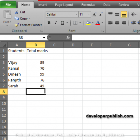 How to use MIN Function in Excel Spreadsheet? - Developer Publish