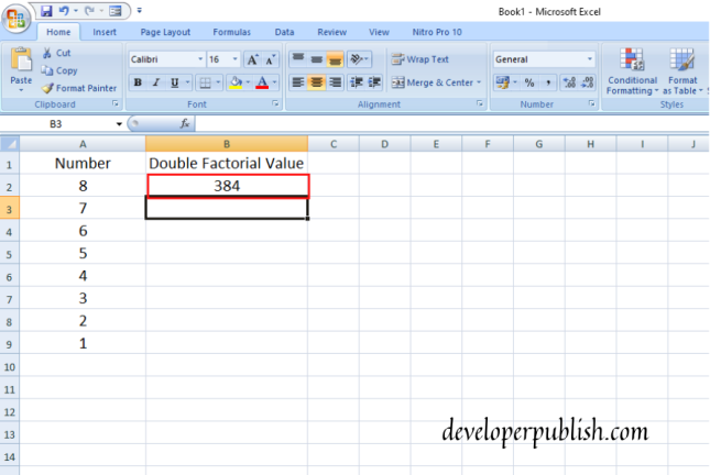 How to use FACTDOUBLE Function in Excel? - Developer Publish