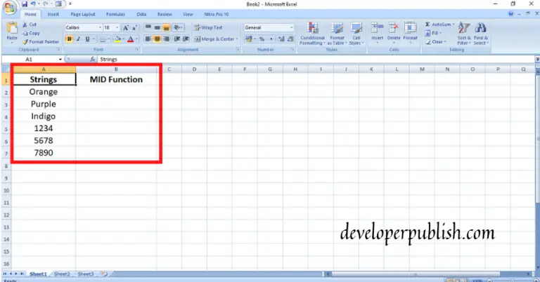 How To Use Mid Function In Excel Developer Publish