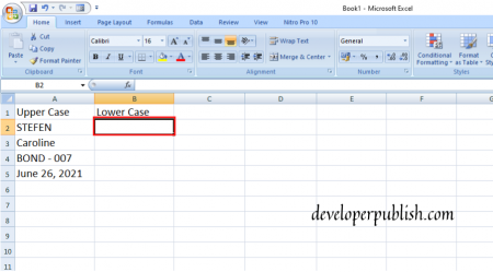 How to use LOWER function in Excel? - Developer Publish