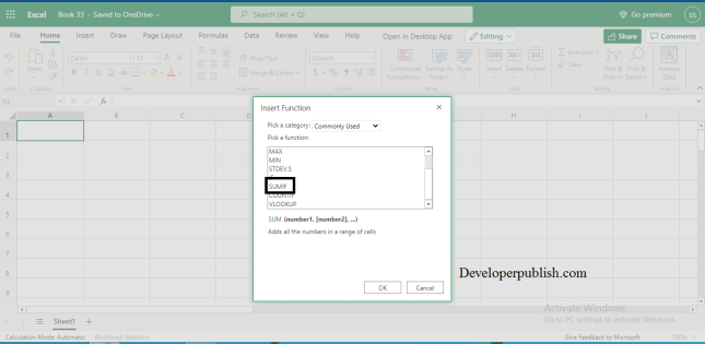 How to use SUMIF Function in Excel? | Developer Publish