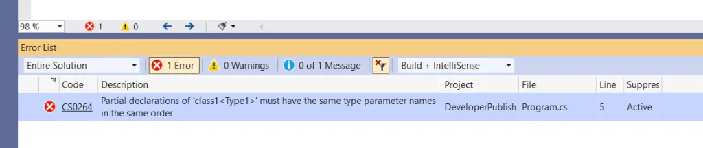 C Error CS0266 Cannot Implicitly Convert Type type1 To type2 