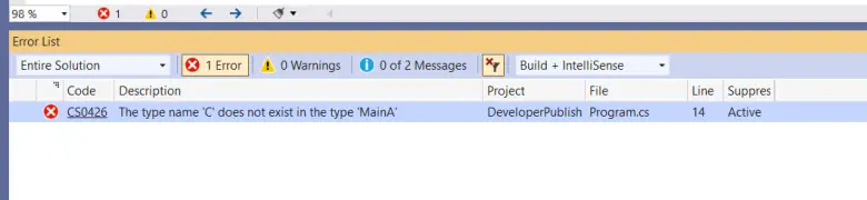 C Error CS0426 The Type Name identifier Does Not Exist In The Type c-error-cs0426-the-type-name-identifier-does-not-exist-in-the-type