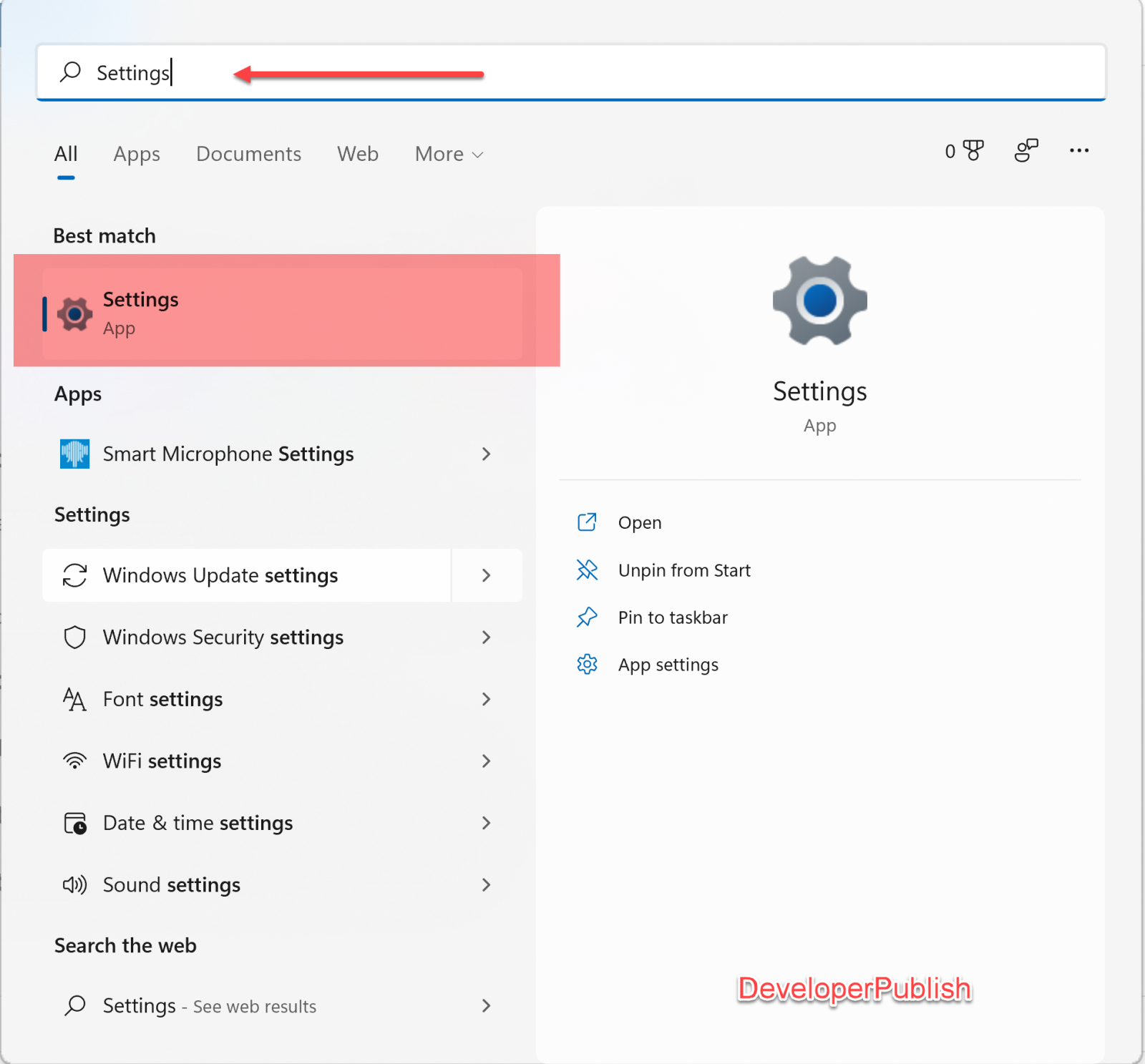 Different Ways to Open Settings App in Windows 11 - Developer Publish
