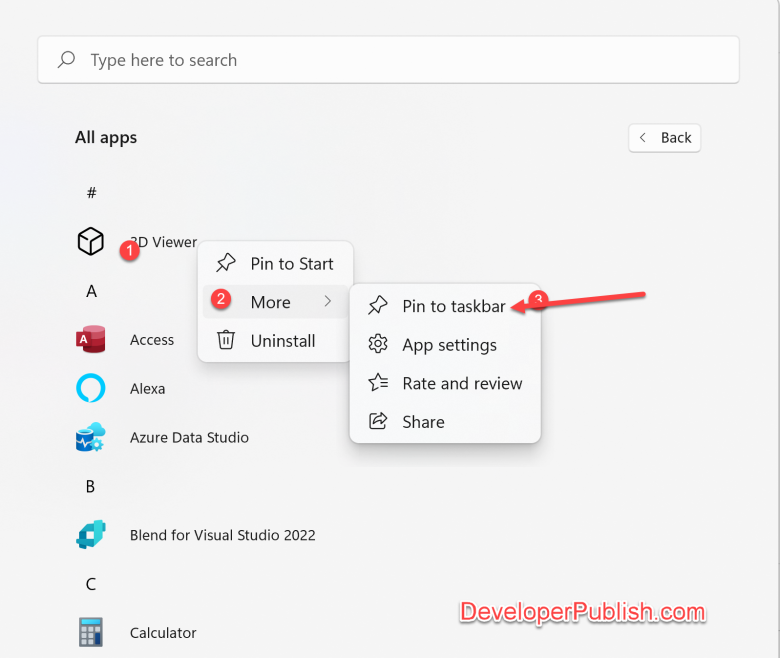 How to Pin Apps to Taskbar in Windows 11?