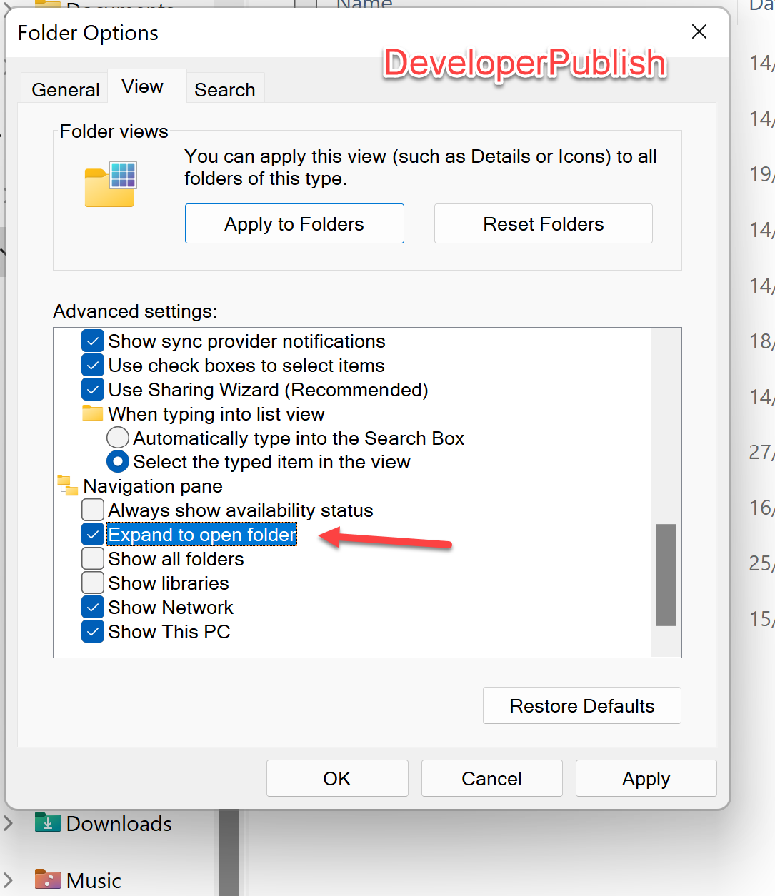 How To Enable Or Disable Expand To Current Folder In Navigation Pane In Windows 11 
