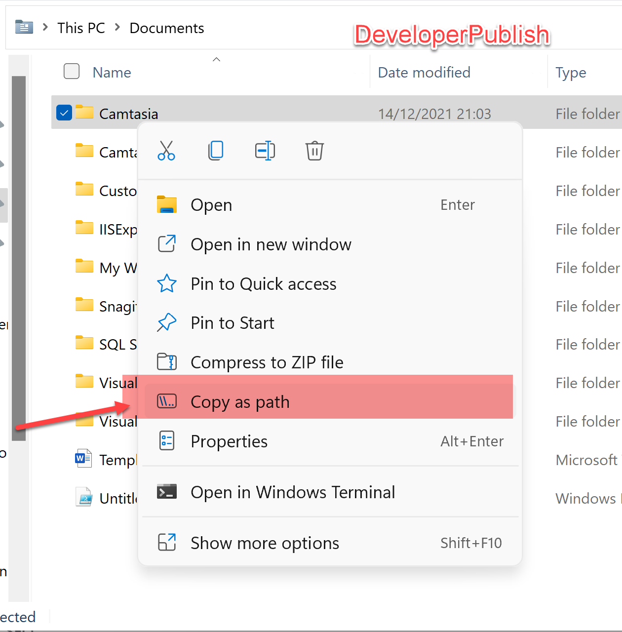 How To Copy Path Of Selected File Or Folder In Windows 11 
