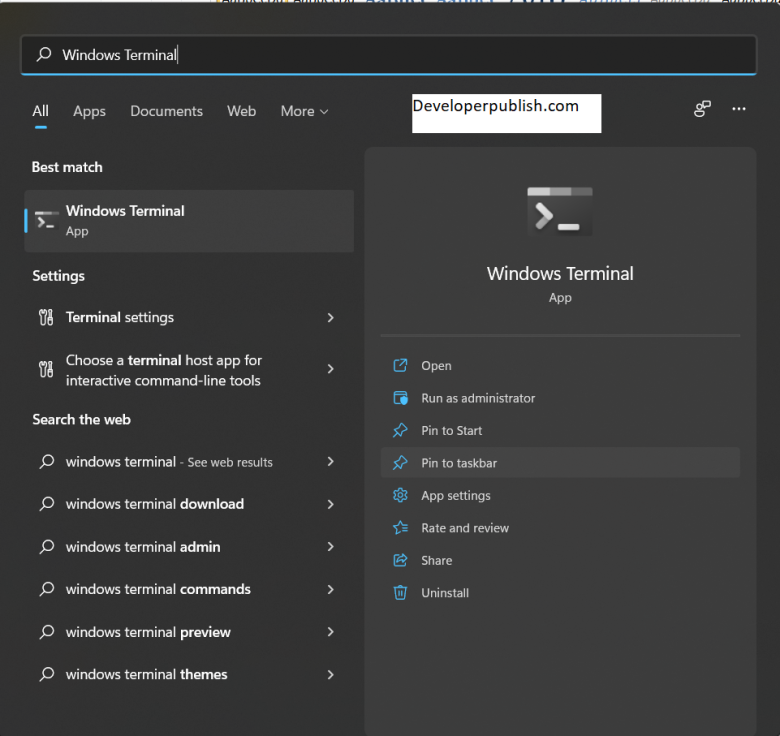Different Ways to Open Windows Terminal in Windows 11