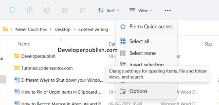 How to Show or Hide Status Bar in File Explorer in Windows 11?