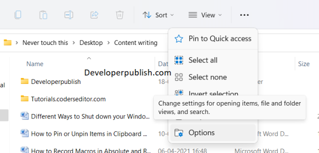 How to Show or Hide Status Bar in File Explorer in Windows 11?