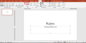 How to Show or Hide Rulers in PowerPoint?