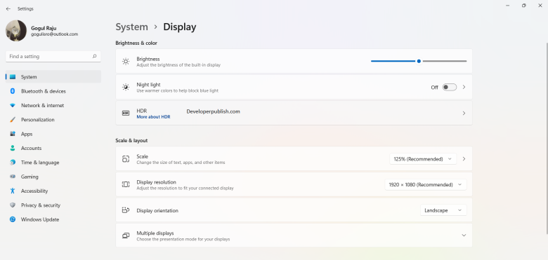 How to Turn On or Off HDR for Display in Windows 11?