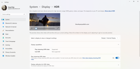 How to Turn On or Off HDR for Display in Windows 11?