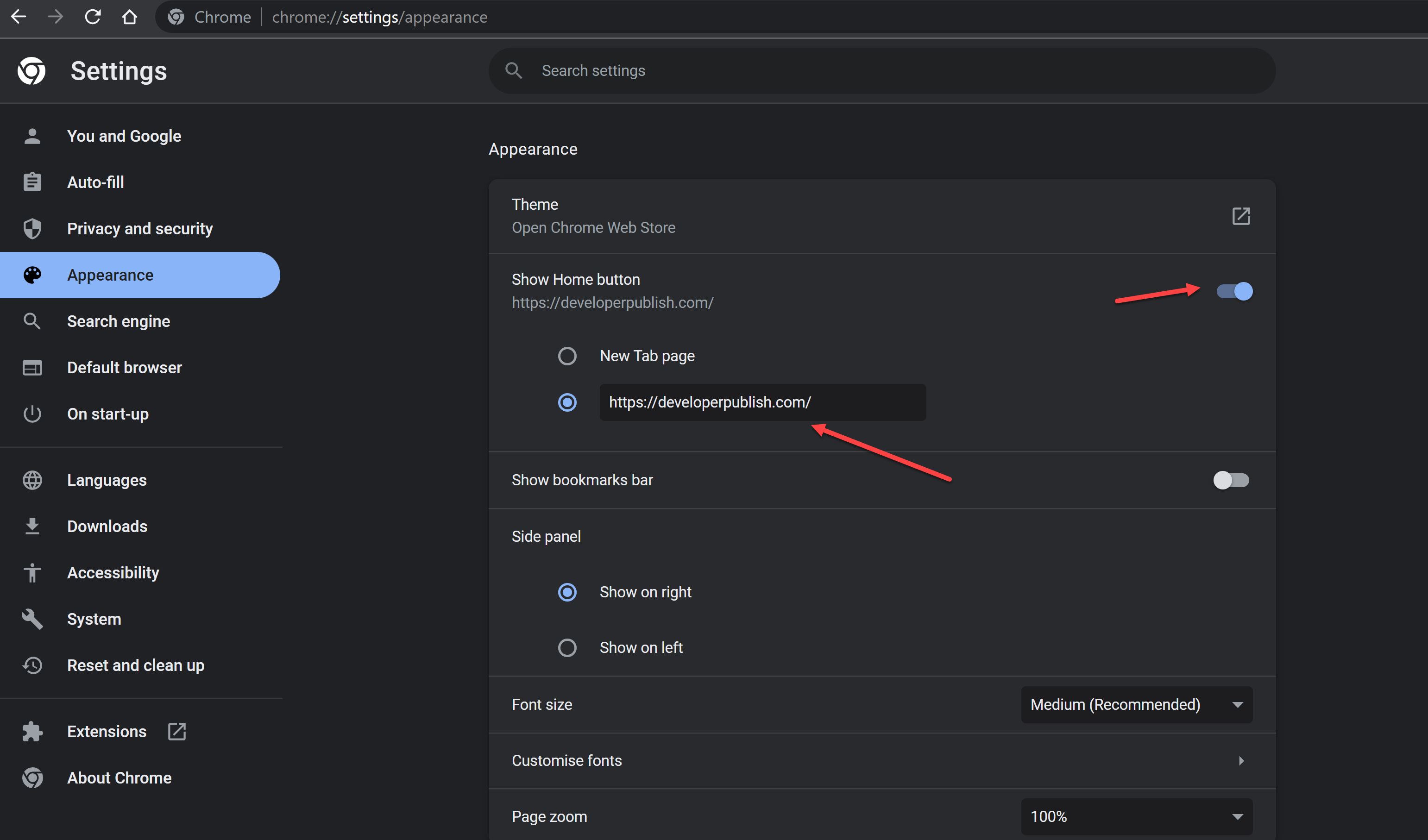 How to Set the Homepage in Google Chrome Browser?