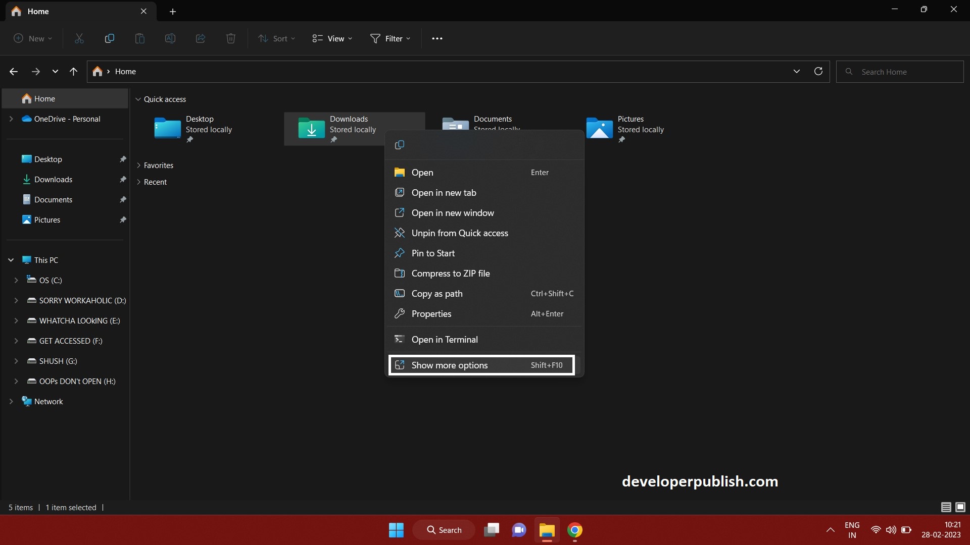 "Customize this folder" in Windows 11