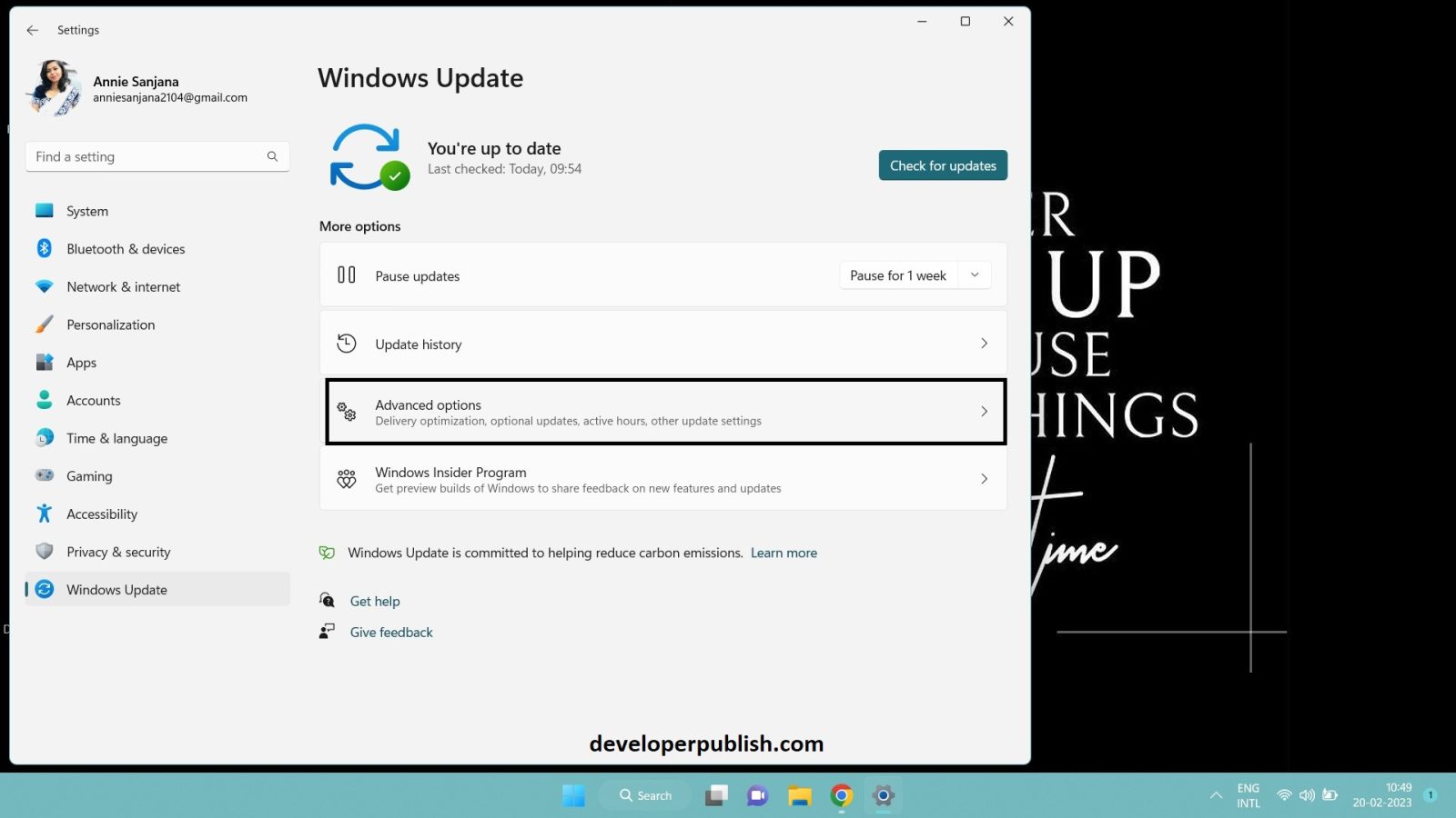 How to Enable or Disable Get me up to date in Windows 11?