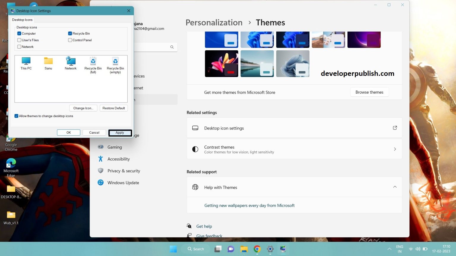 How to Add Desktop Icons in Windows 11?