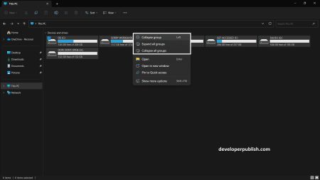 How to Expand or Collapse Group in File Explorer in Windows 11?