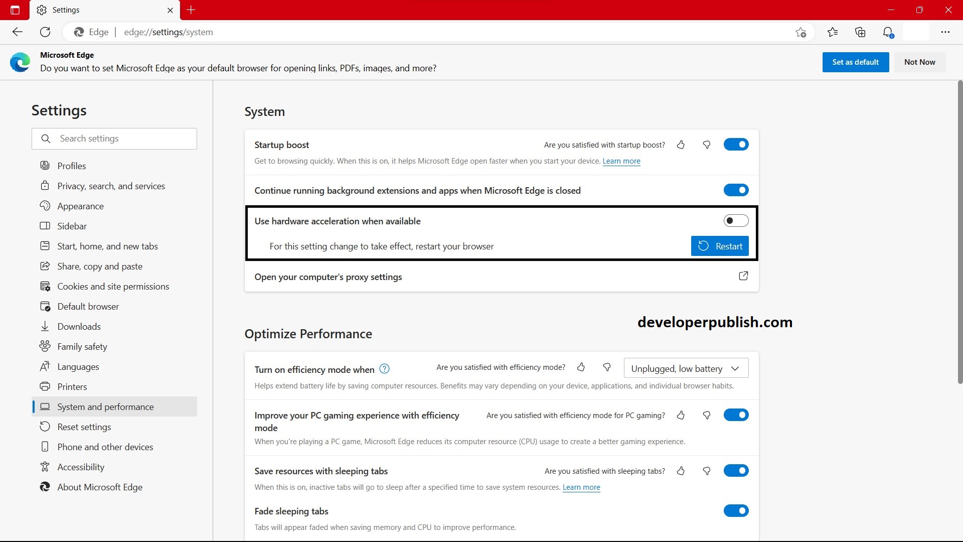 How To Enable Or Disable Hardware Acceleration In Microsoft Edge