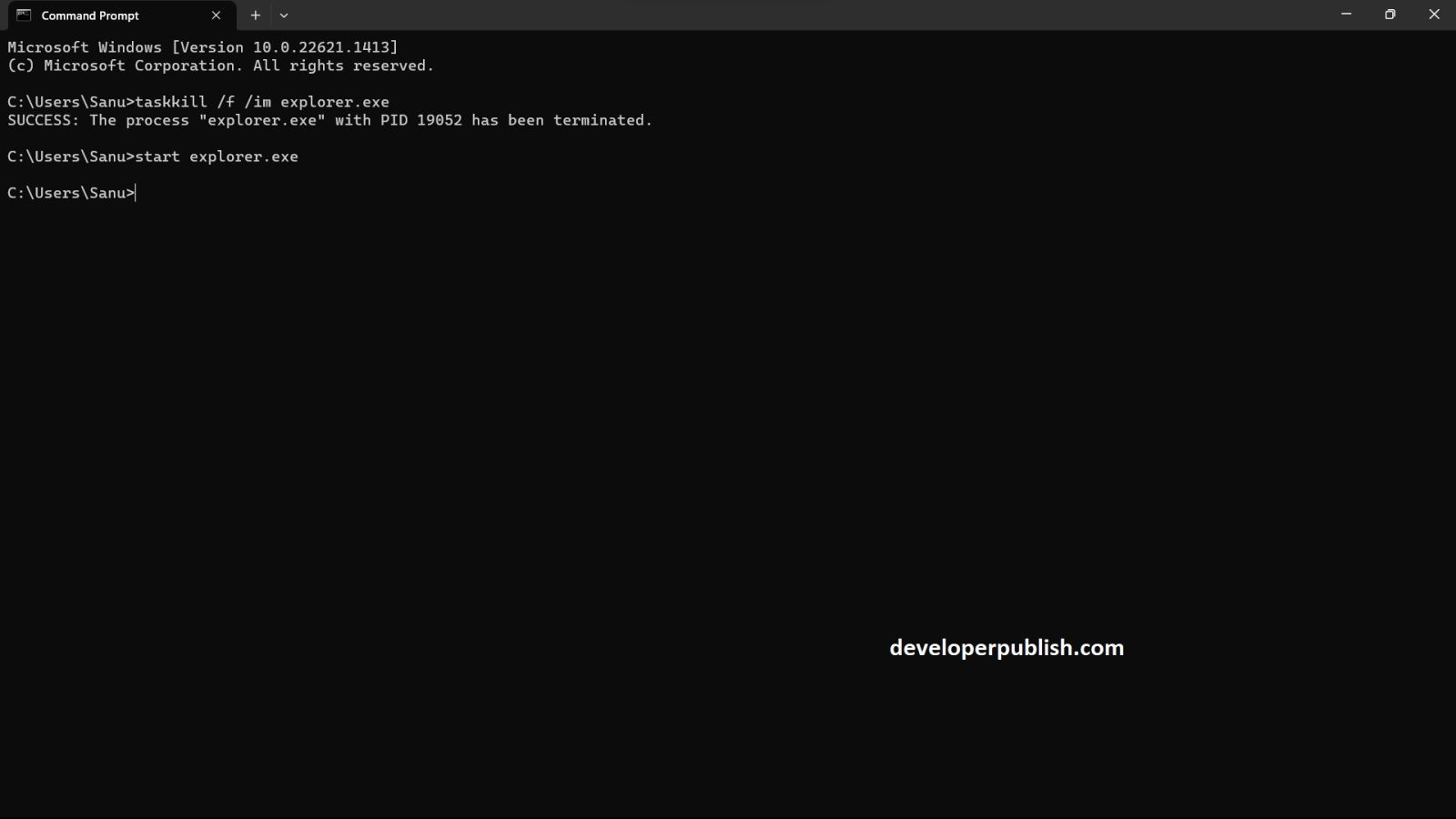 How to Restart Windows Explorer Process in Windows 11?