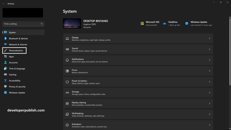 How to Turn on Dark mode in windows 11?