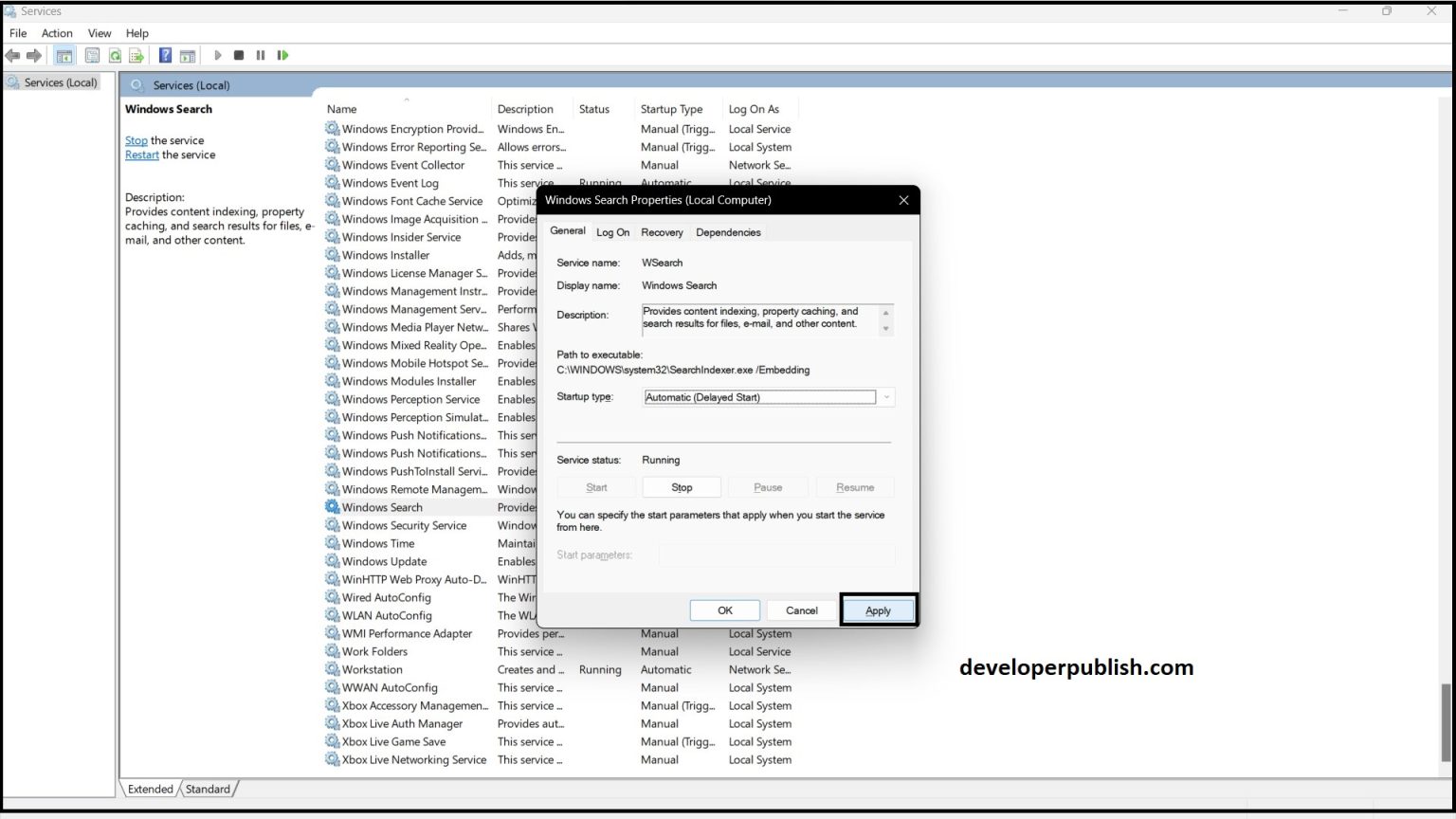 How to Enable or Disable Search Indexing in Windows 11?