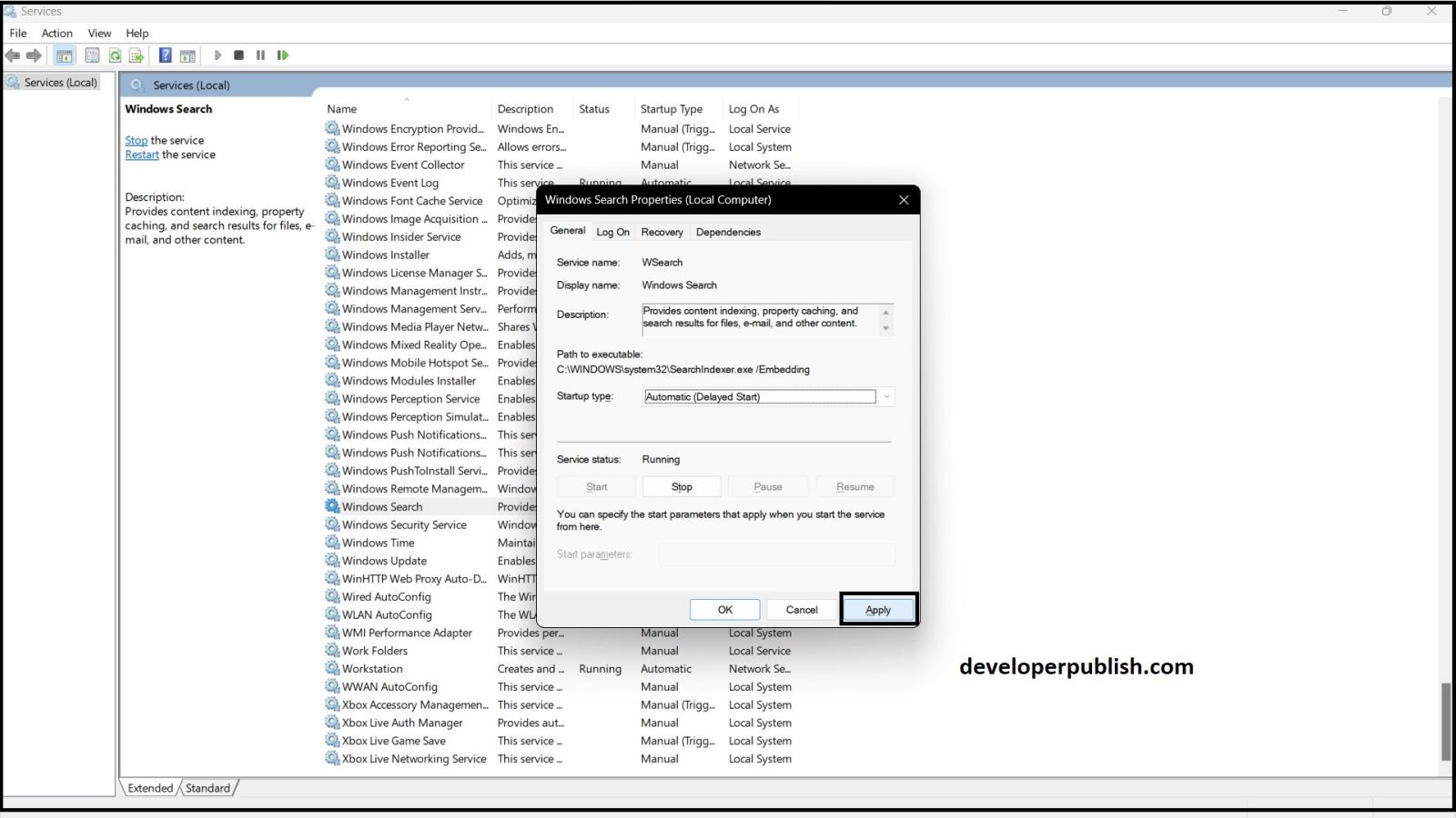 How to Enable or Disable Search Indexing in Windows 11?