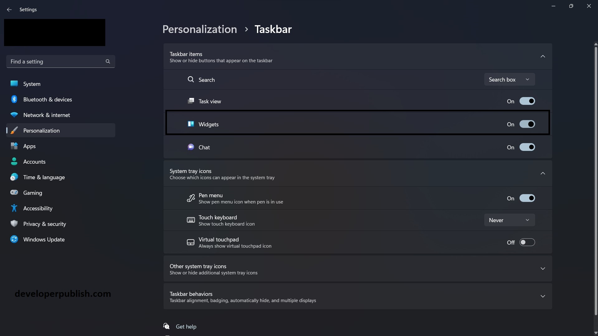 How to Enable or Disable "Show Widgets when Control Bar is Opened" in ...