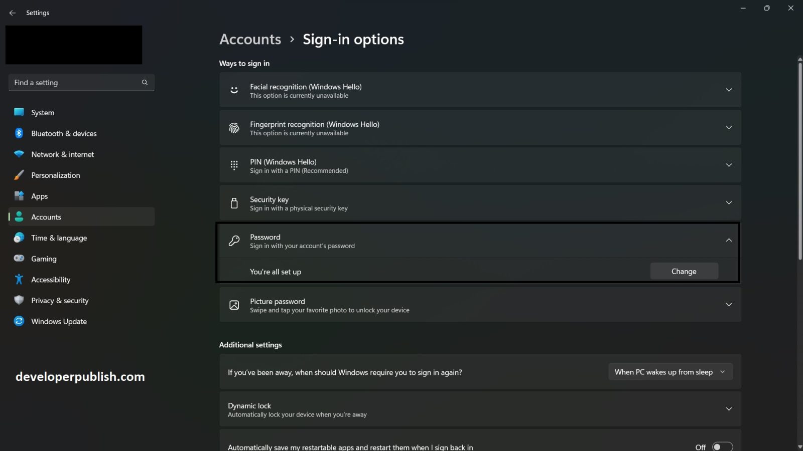 How to Change Password of your Local Account in Windows 11?